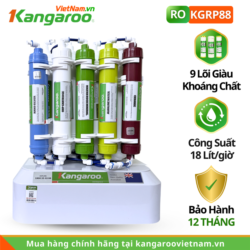 Máy lọc nước để gầm tủ bếp Kangaroo KGRP88, 9 cấp lọc